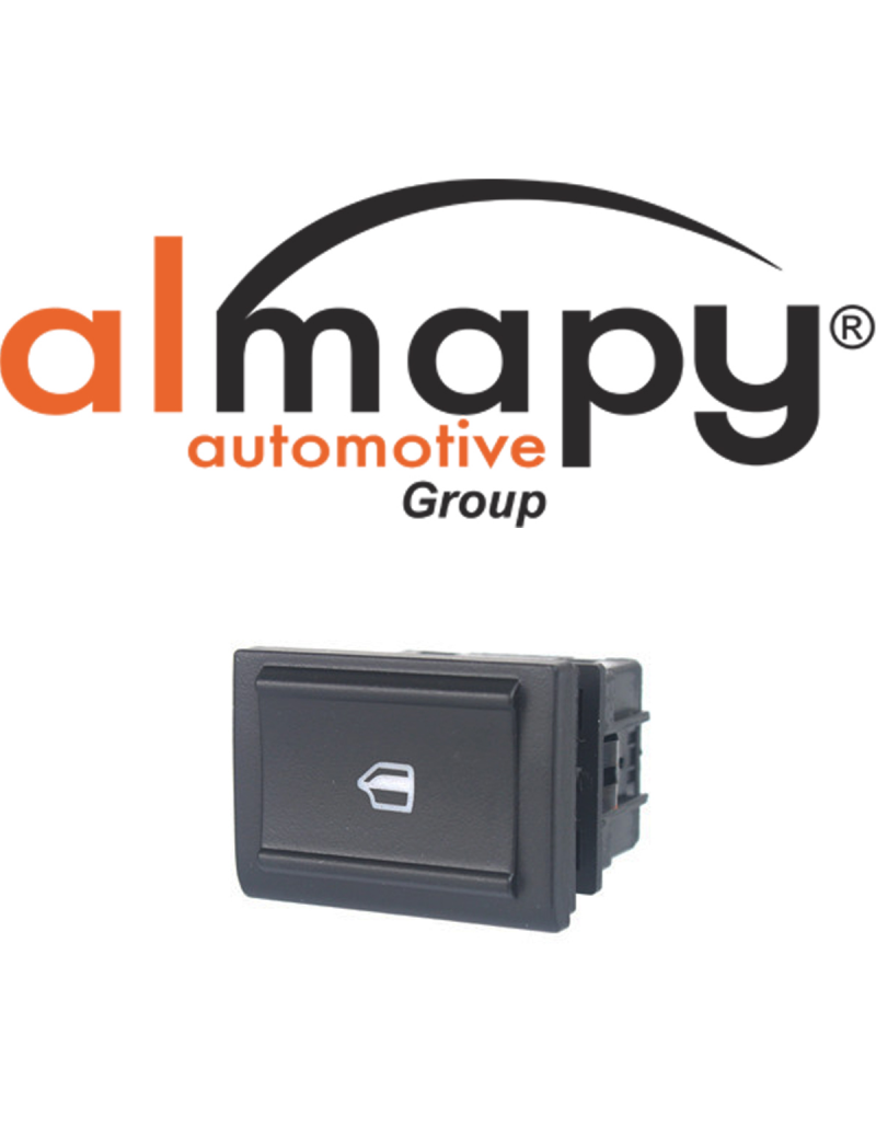 CHAVE VIDRO ELETRICO TRASEIRO ESQUERDO LED VERMELHO PAINEL ALMAPY ...